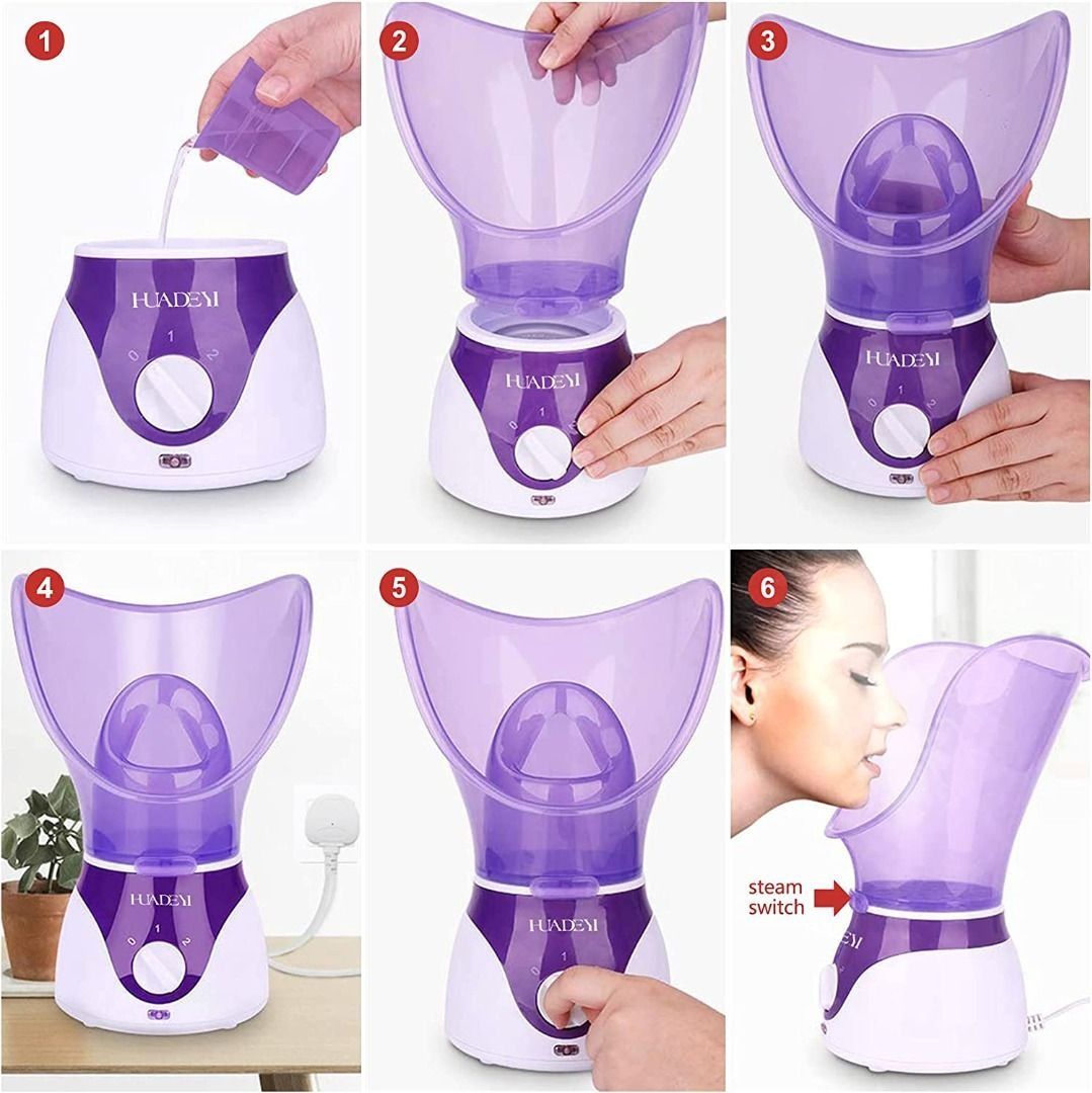[K0010] Steam Inhaler for Face Sauna Mask Moisturizer-Sinuses With ...