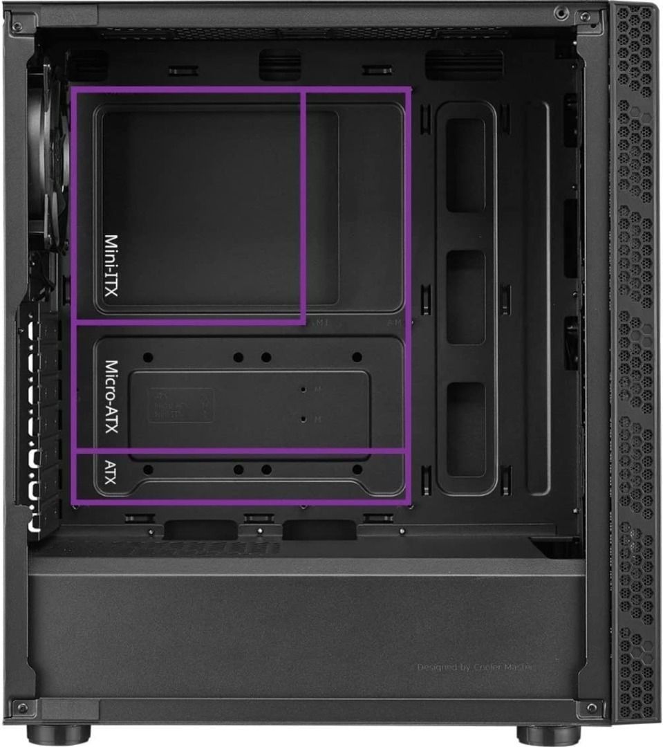 [K0016] Cooler Master MasterBox MB600L V2 Tempered Glass with ODD Minimalistic ATX Mid-Tower ...