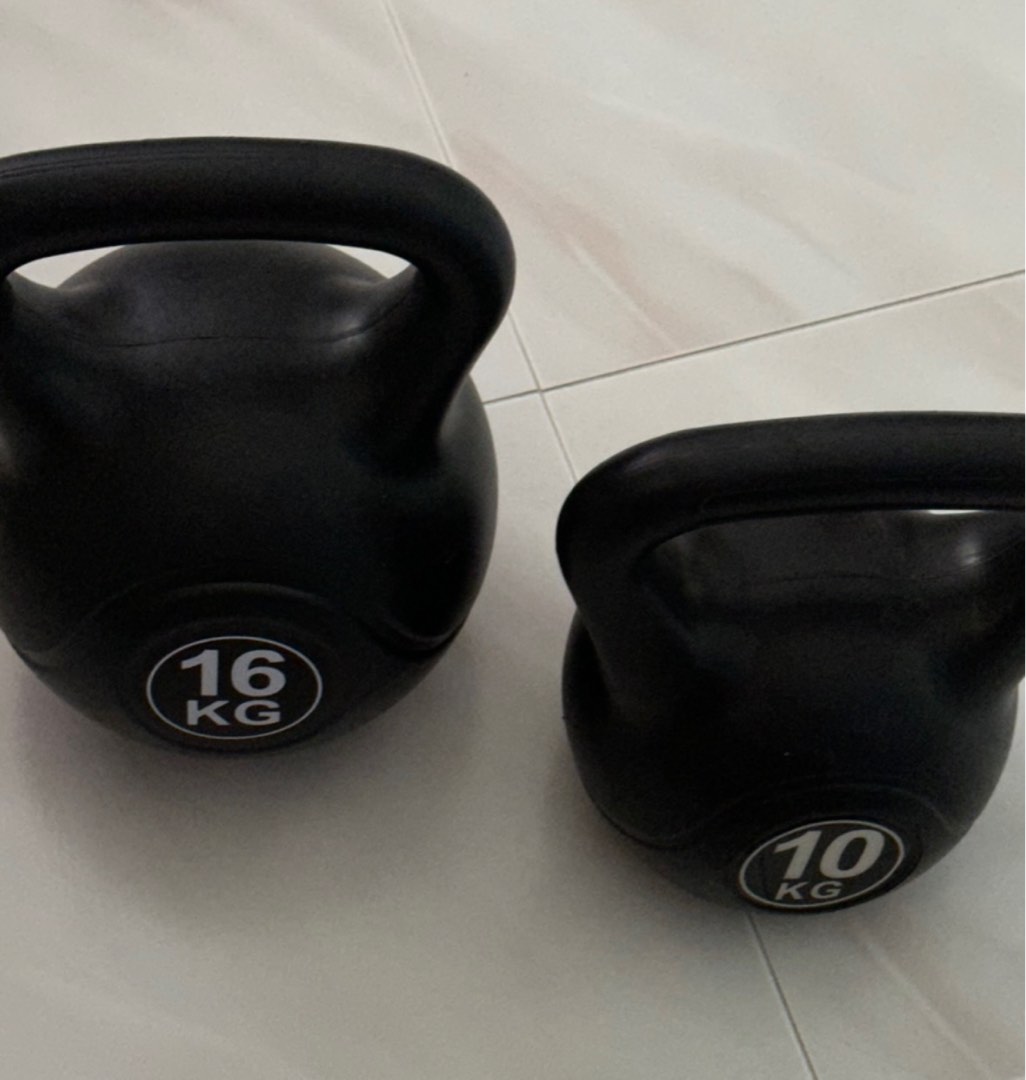 kettlebell (10kg and 16kg), Sports Equipment, Exercise & Fitness, Weights & Dumbbells on Carousell