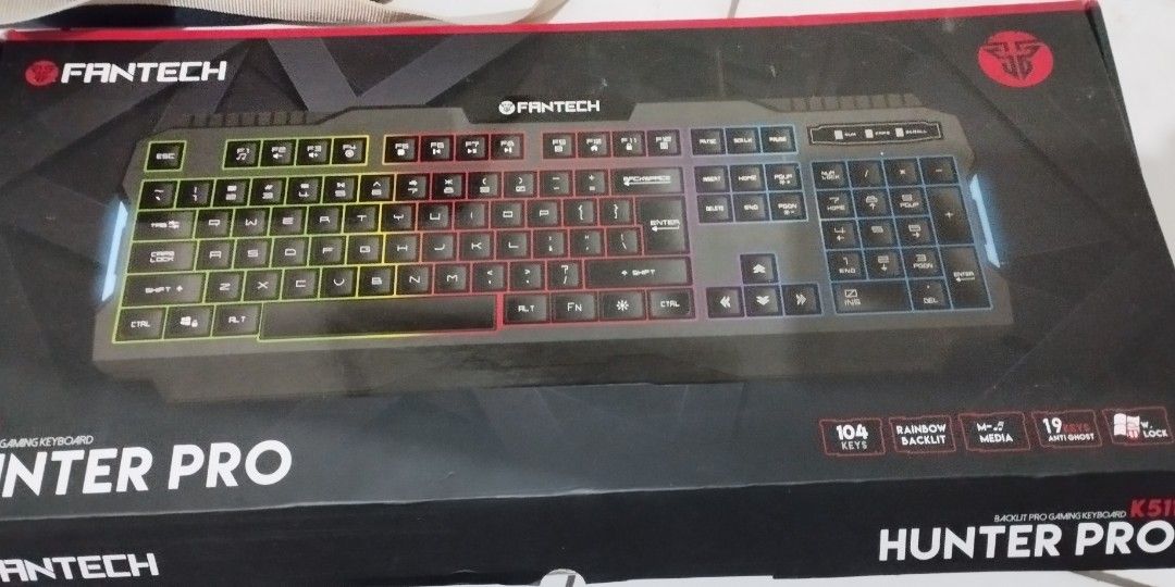 Fantech Keyboard Gaming Hunter Pro K511 Original, Elektronik, Bagian Komputer & Aksesoris di ...