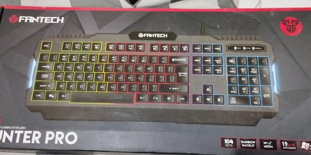Fantech Keyboard Gaming Hunter Pro K511 Original, Elektronik, Bagian ...