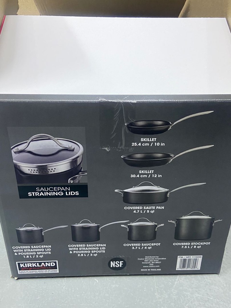 Kirkland Signature 12 Piece Non Stick Cookware Set Furniture And Home