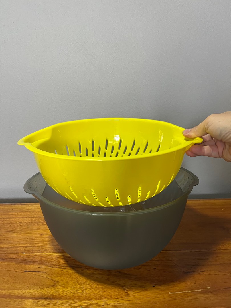 Kitchen Strainer Colander Vegetables Wash, Furniture & Home Living ...
