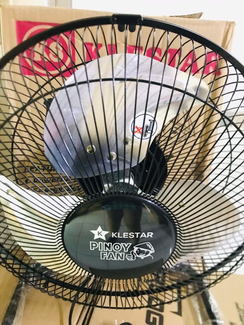 KLESTAR 12" Industrial Ground Fan Metal Blade Black GFX1220, Furniture ...