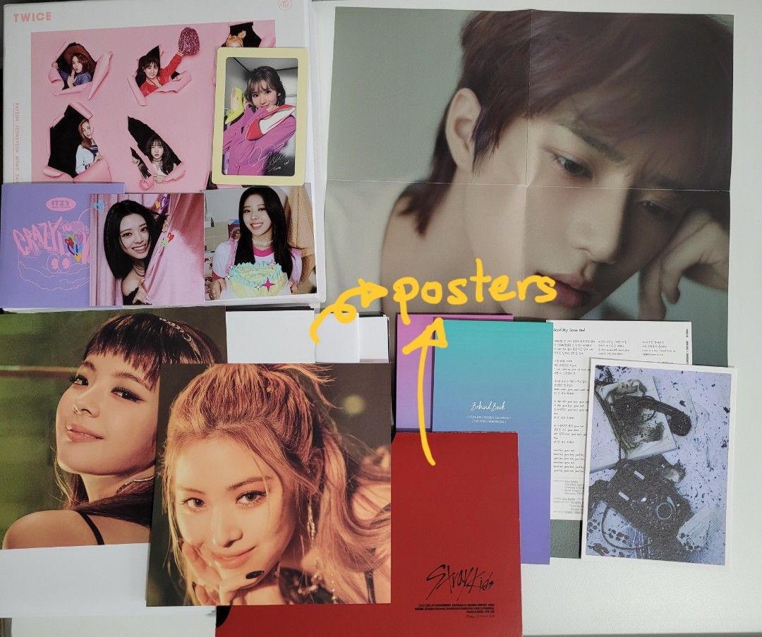 unsealed sealed album clearance pc poster seventeen svt fml lesserafim ...