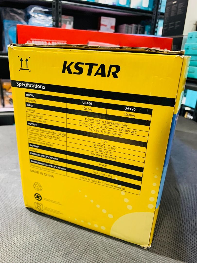 KSTAR UA100 Micro 1000 1000VA/600W 2x7AH UPS, Computers & Tech, Parts & Accessories, Other ...