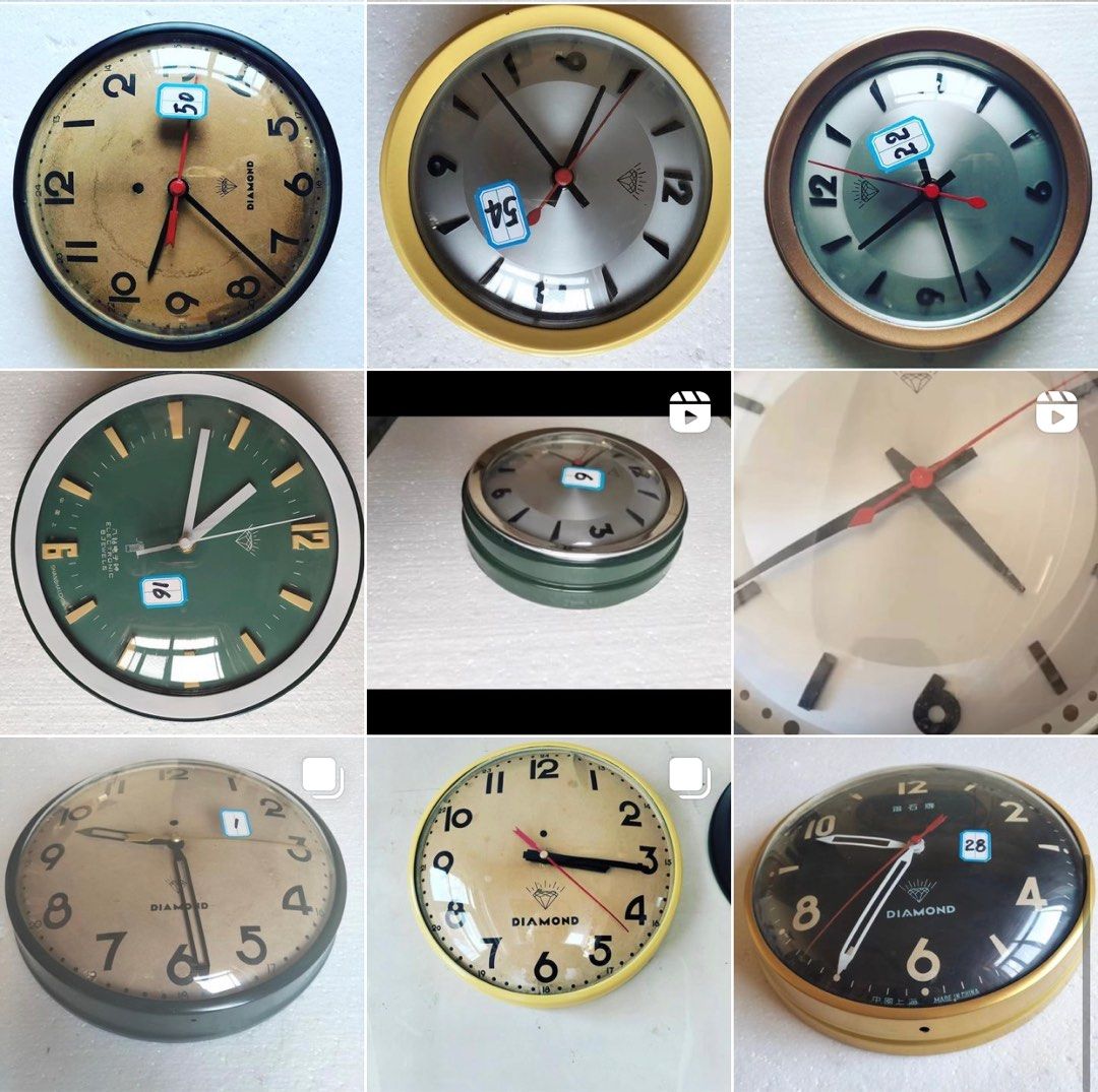 Largest Collections of Diamond Clocks on IG, Furniture & Home Living ...