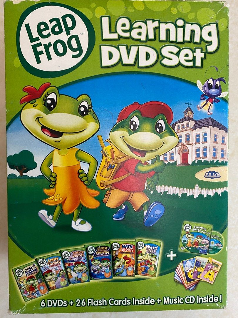 Leap Frog learning DVD set, 興趣及遊戲, 音樂、樂器 & 配件, 音樂與媒體 - CD 及 DVD - Carousell