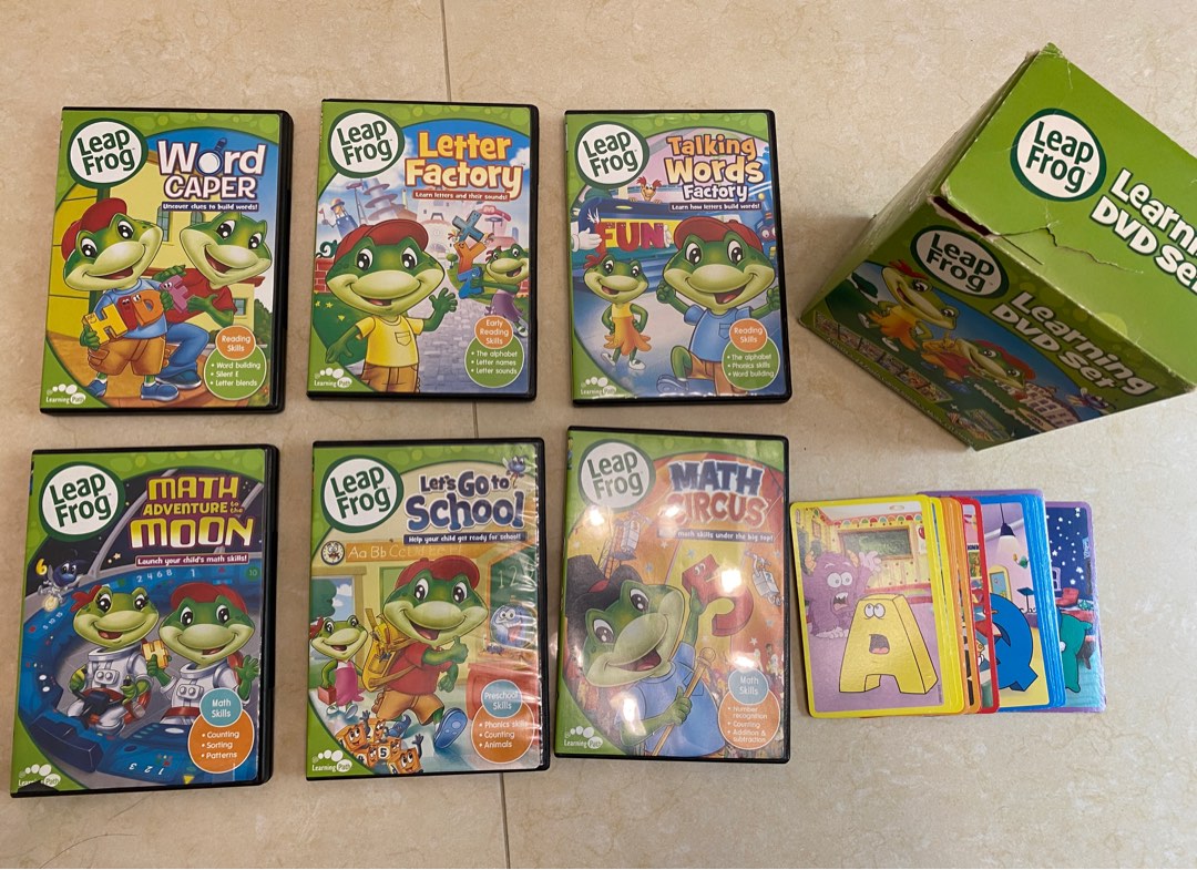 Leap Frog learning DVD set, 興趣及遊戲, 音樂、樂器 & 配件, 音樂與媒體 - CD 及 DVD - Carousell
