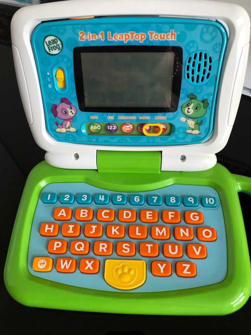 Leapfrog swivel screen laptop, Babies & Kids, Infant Playtime on Carousell