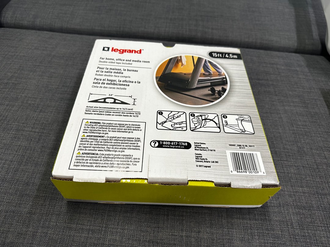 Legrand cord protector for extension cables, Furniture & Home Living ...