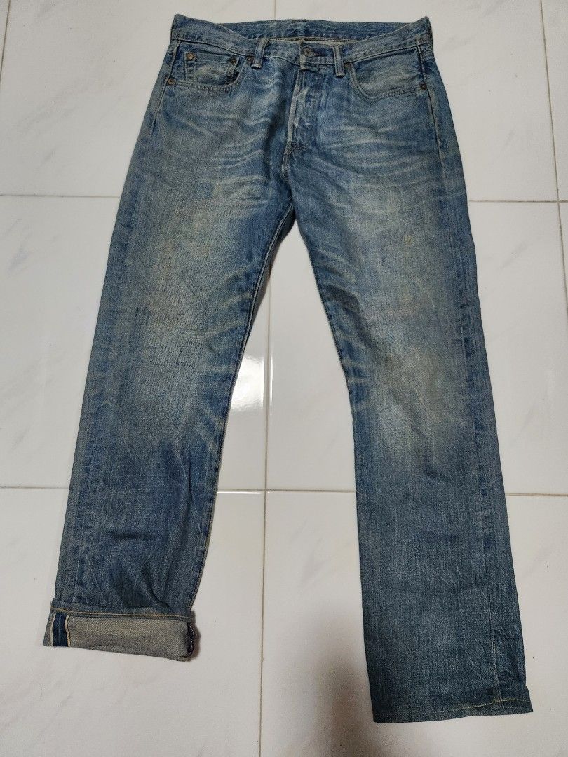 LEVIS 501 W30 SELVEDGE VINTAGE DISTRESSING, Men's Fashion, Bottoms, Jeans on Carousell