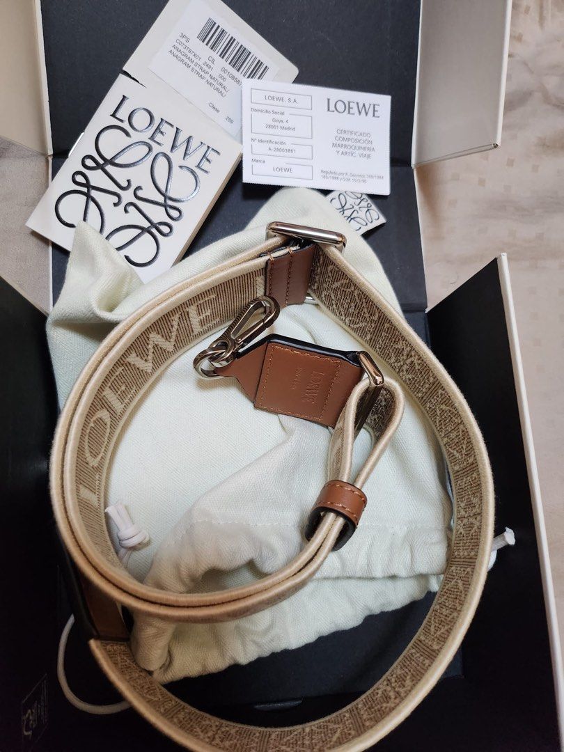 Loewe Anagram strap natural, Women's Fashion, Watches & Accessories ...