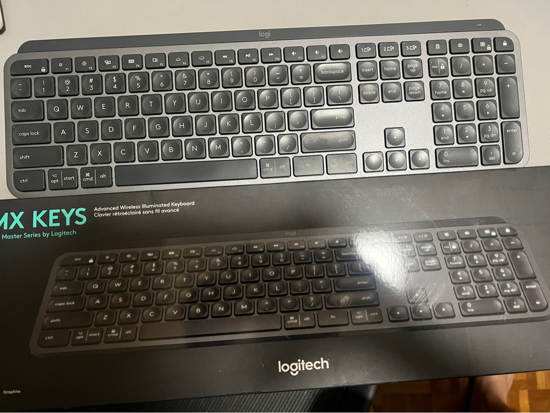 Logitech MX Keys - Graphite, Computers & Tech, Parts & Accessories ...