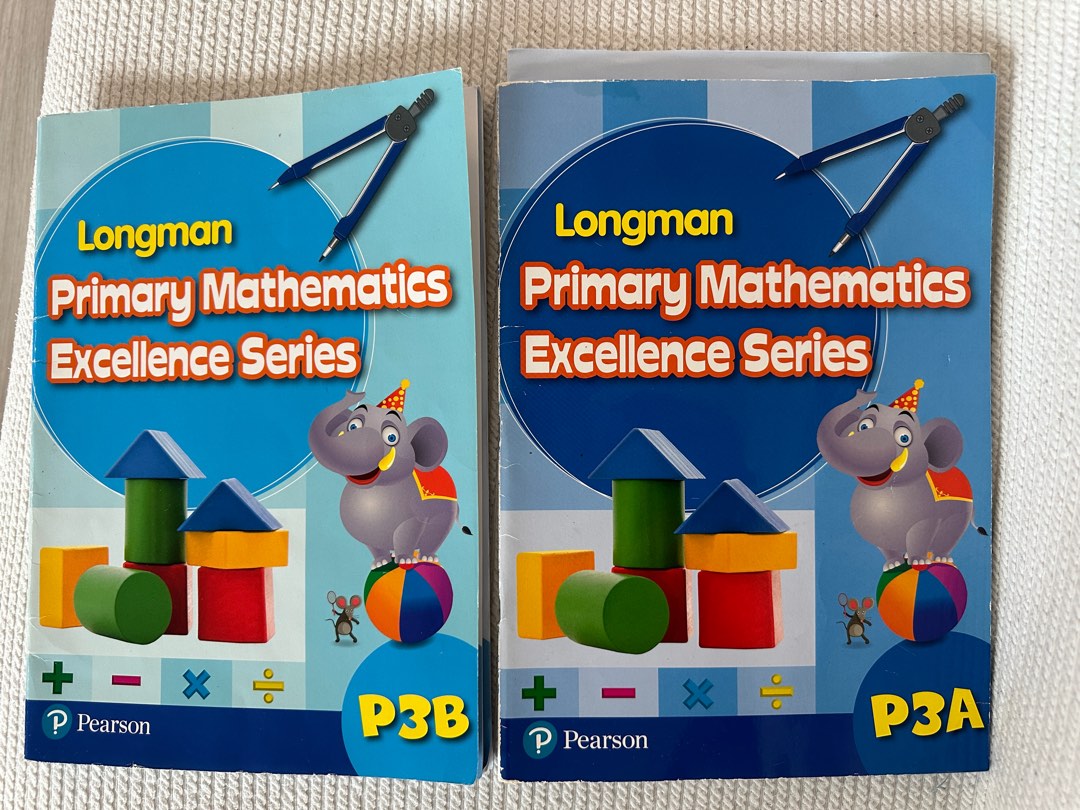 Longman Primary Mathematics Excellence Series P3A P3B, 興趣及遊戲, 書本 & 文具 ...