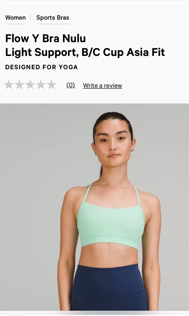 Lululemon Flow Y Bra Nulu, Women's Fashion, Activewear on Carousell