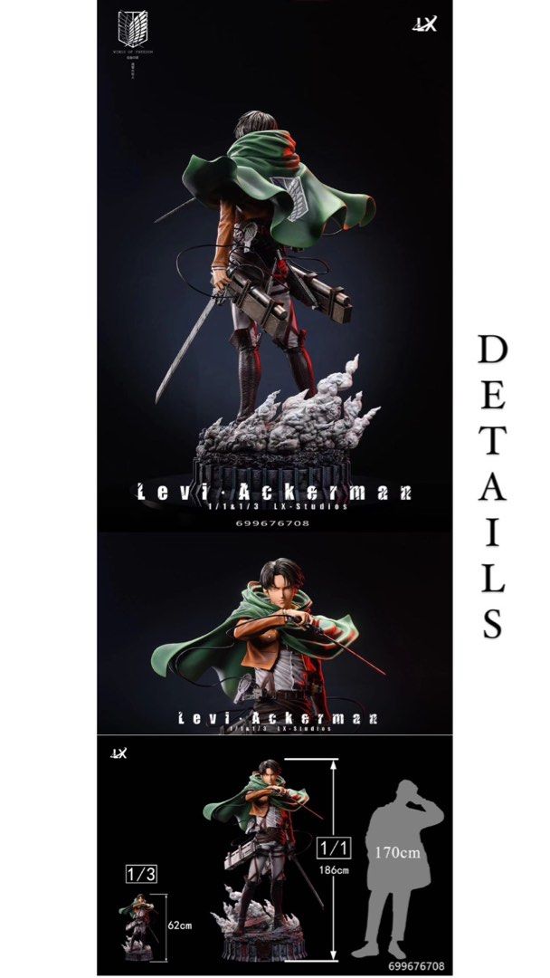 LX Studio - Levi Ackerman, Hobbies & Toys, Toys & Games on Carousell
