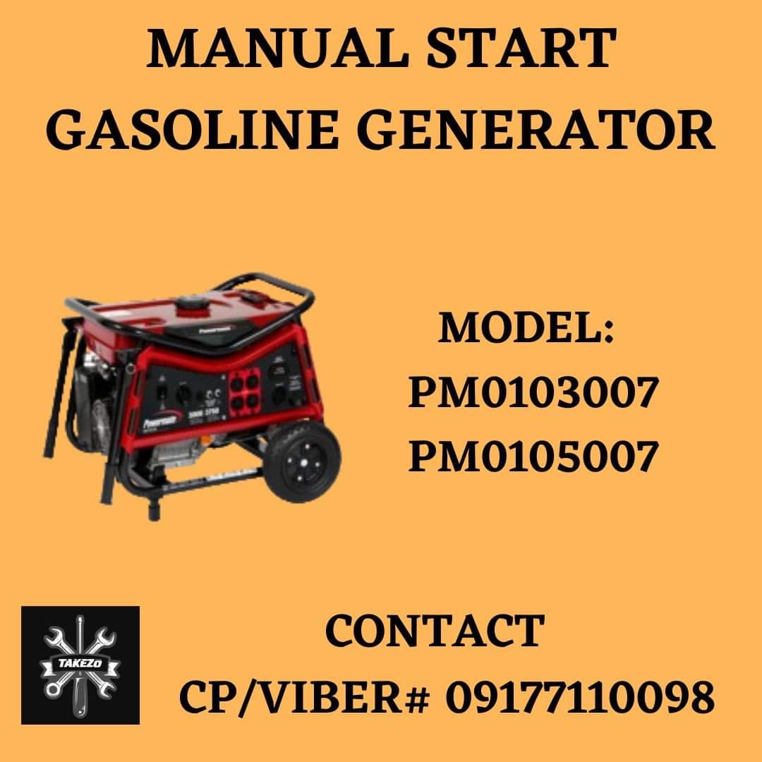 MANUAL START GASOLINE GENERATOR, Commercial & Industrial, Industrial ...