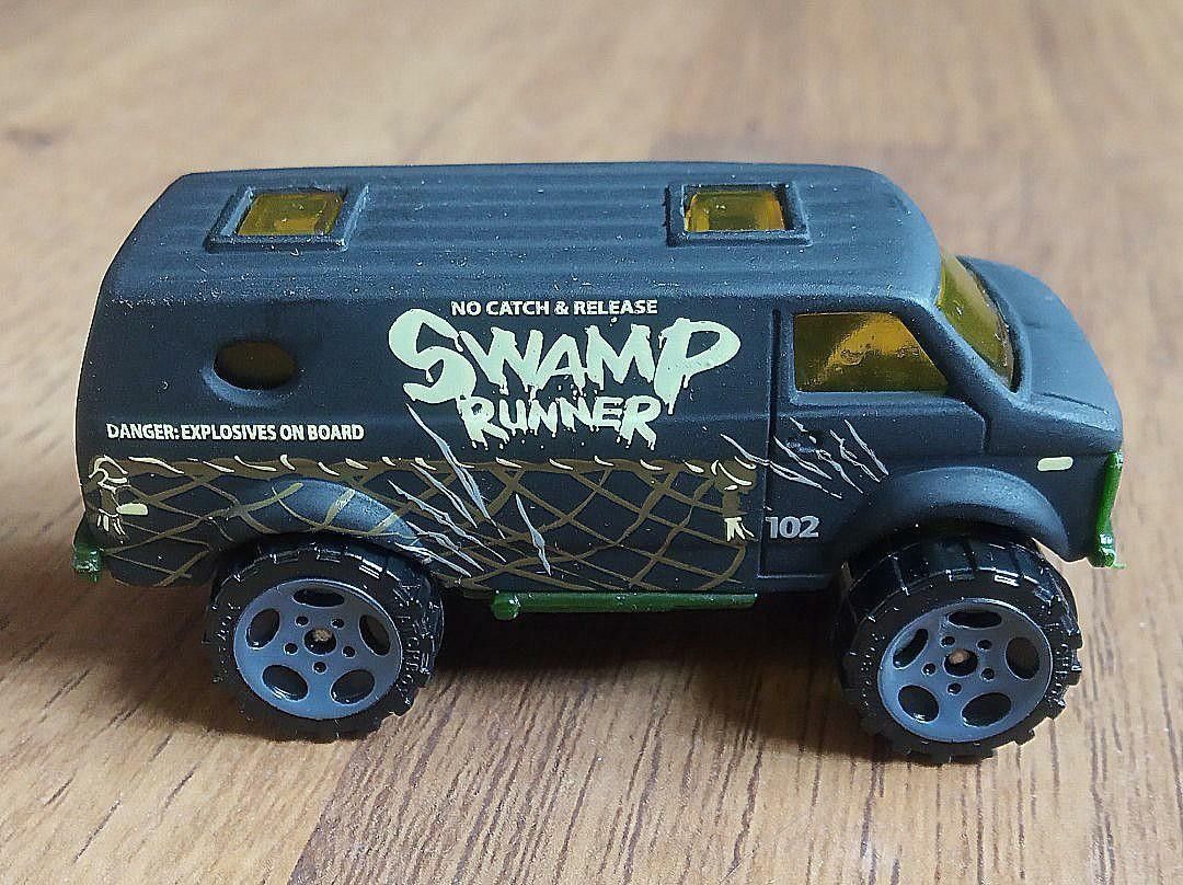 Matchbox 2006 Monsters 4X4 Chevy Van - Black Van Swamp Runner - Loose ...