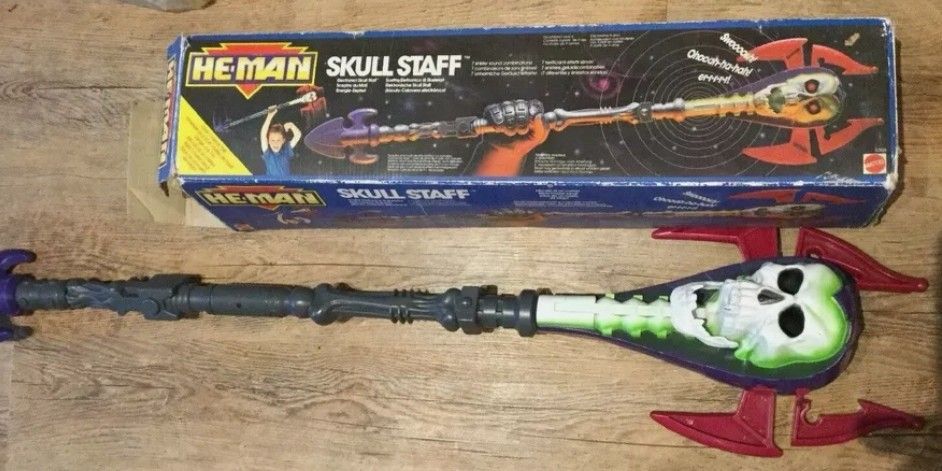 Mattel He-Man Electronic Skeletor Skull Staff Master of The Universe ...