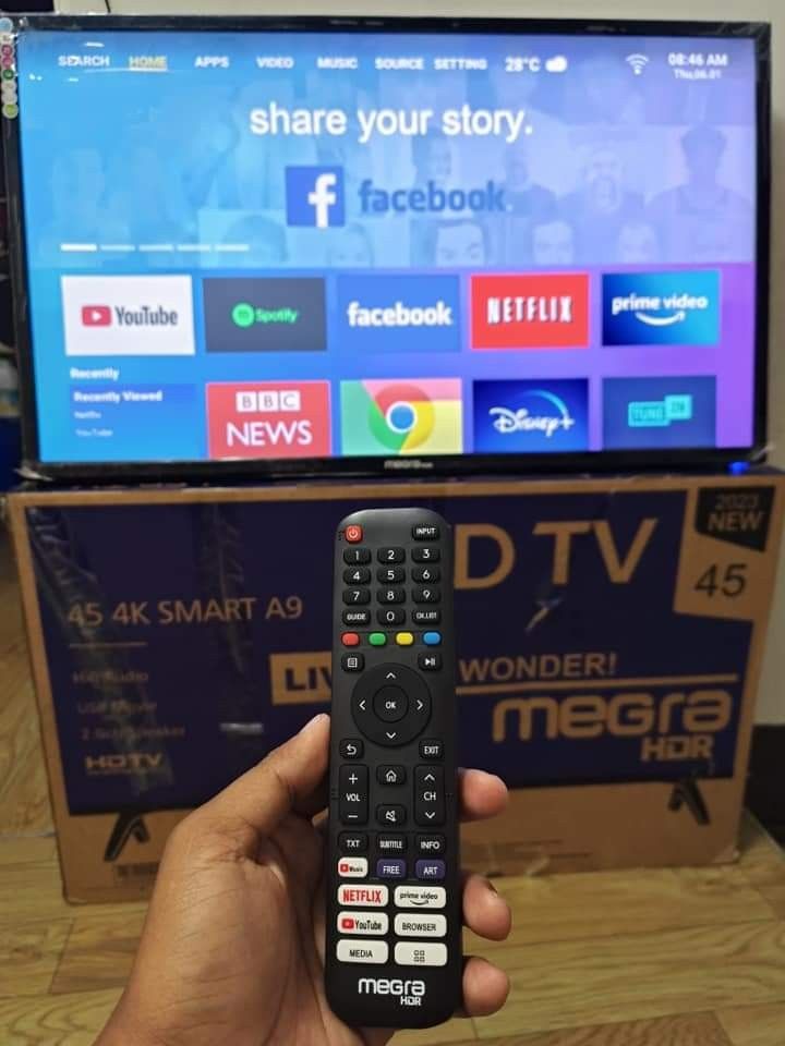Megra SMART TV 32" and 45", TV & Home Appliances, TV & Entertainment ...