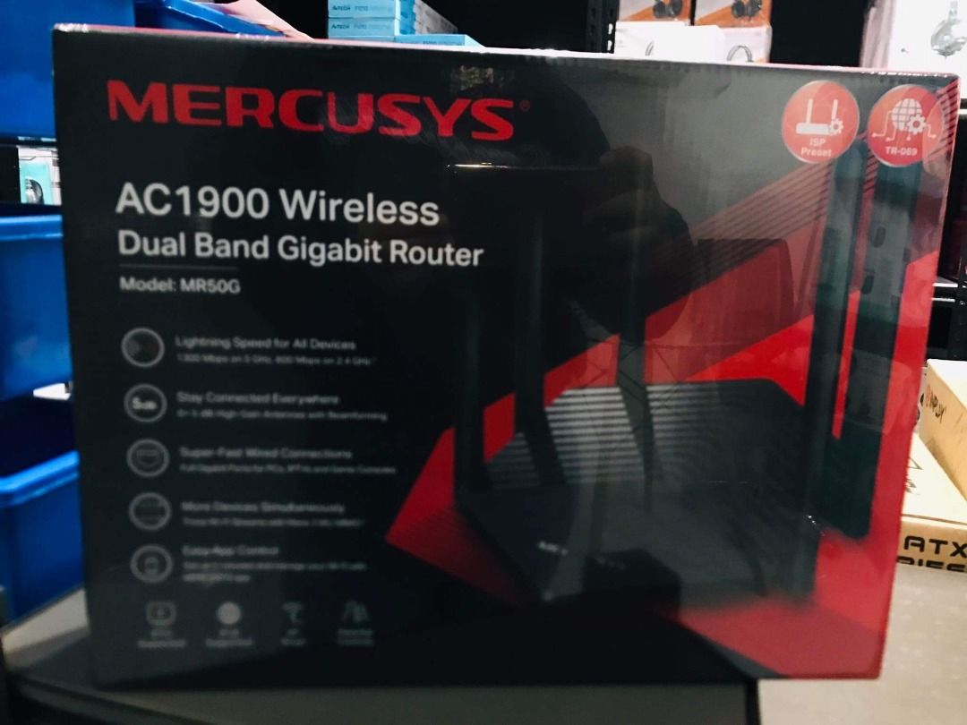 Mercusys MR50G AC1900 Wireless WiFi Dual Band Gigabit Router, Computers ...
