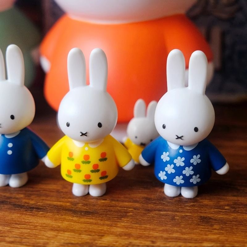 Miffy Cute Design Figurines / Cake Toppers (4 Pcs a Set), Hobbies ...