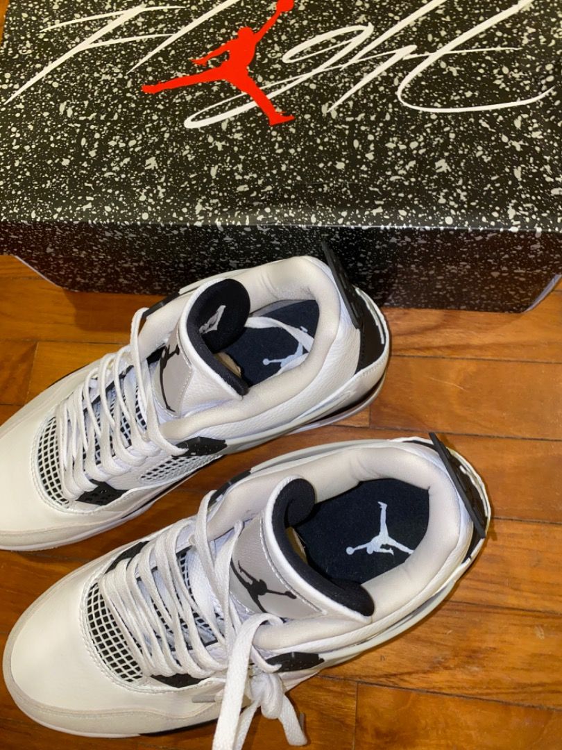 Military blacks jordan 4s / air jordans / military black jordan 4 / air ...