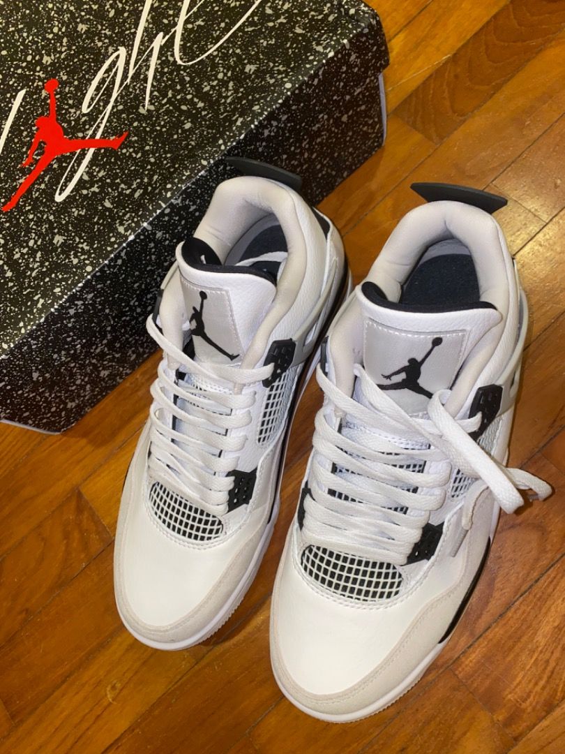 Military blacks jordan 4s / air jordans / military black jordan 4 / air ...