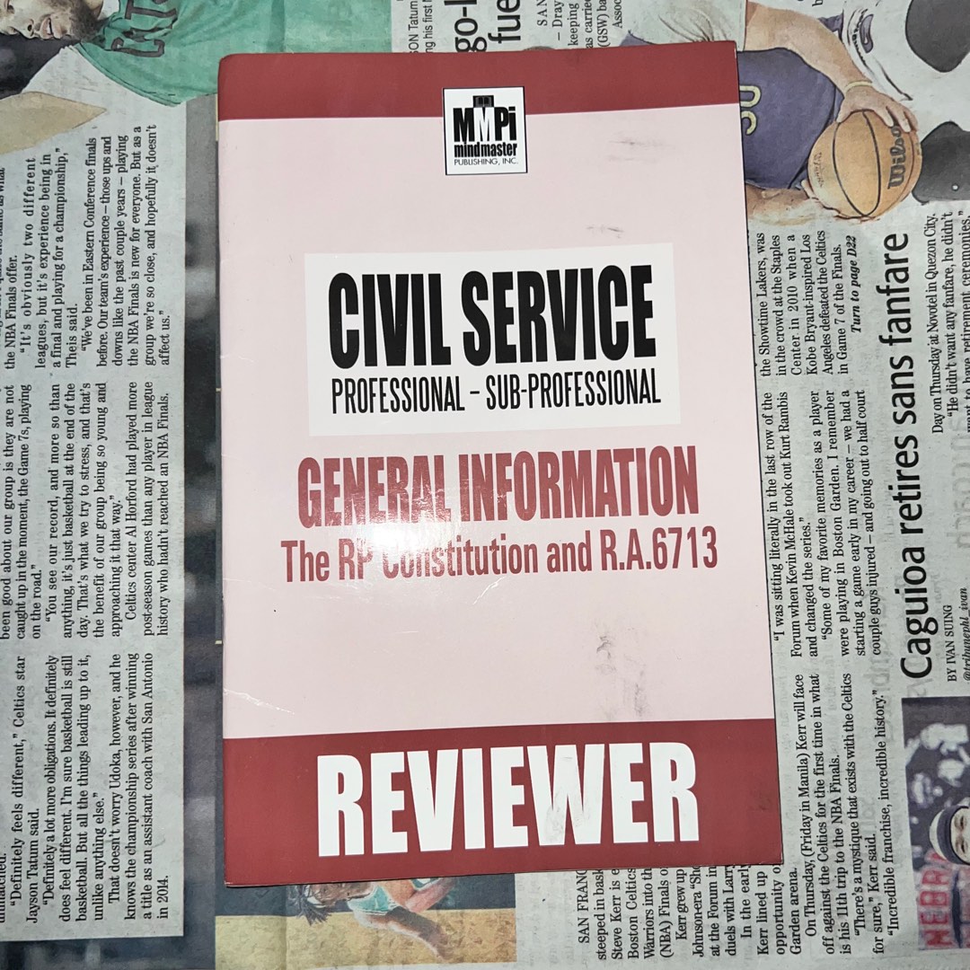 MindMaster Civil Service Prof & Non-Prof Gen Info Reviewer, Hobbies ...
