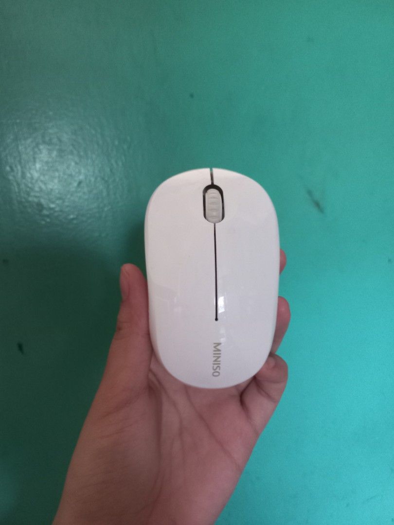 Miniso Wireless Keyboard And Mouse Set White And Gray Computers And Tech Parts And Accessories