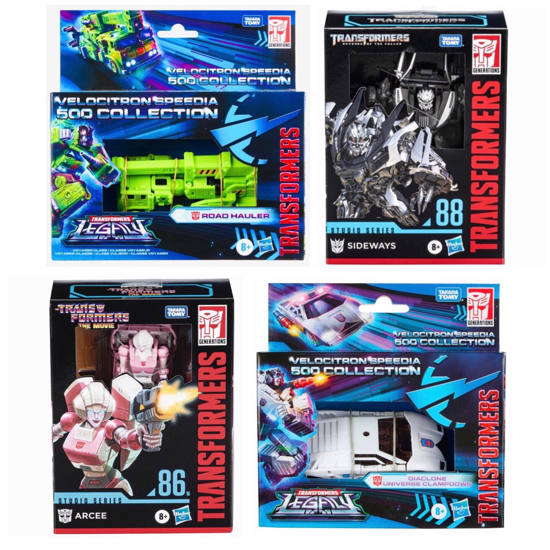 MISB Transformer Sideways, Arcee, Clampdown, Road Hauler Action Figure ...