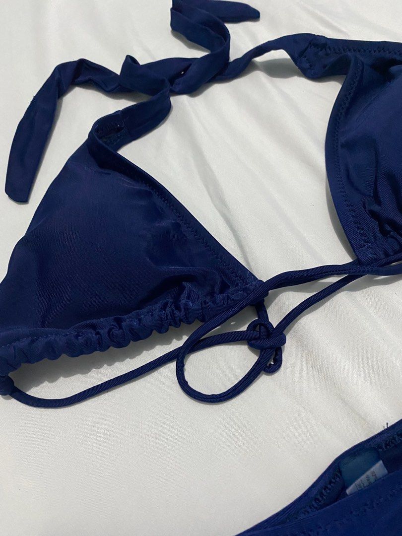 Navy Blue Two Piece Swimsuit On Carousell