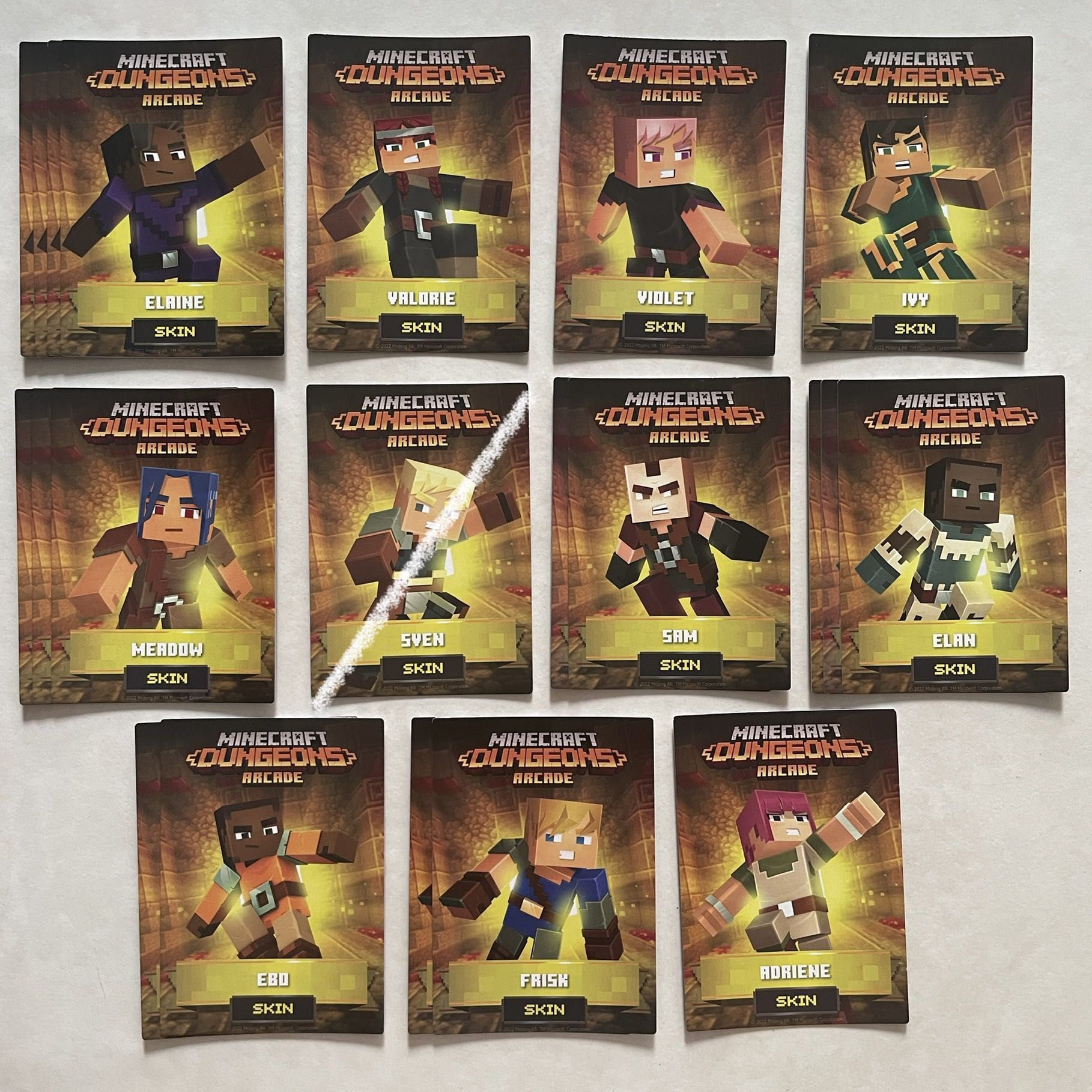 Minecraft Dungeons arcade cards ~ series 2 + hidden depths, Hobbies ...