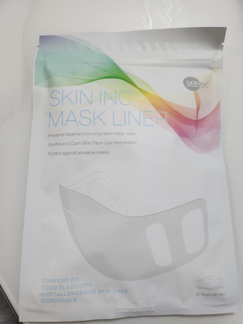 NEW Skin Inc Mask Liner, Health & Nutrition, Face Masks & Face Shields ...