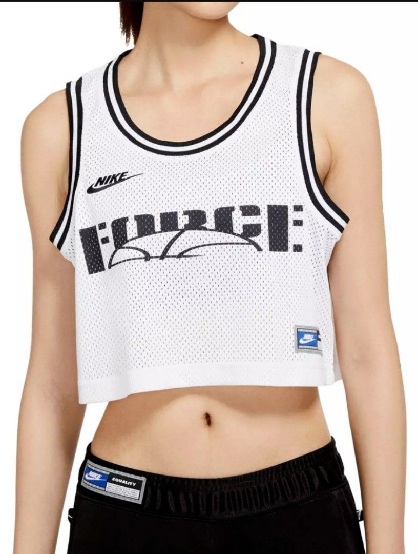 Nike Crop Top Basketball Jersey, Women's Fashion, Activewear on Carousell