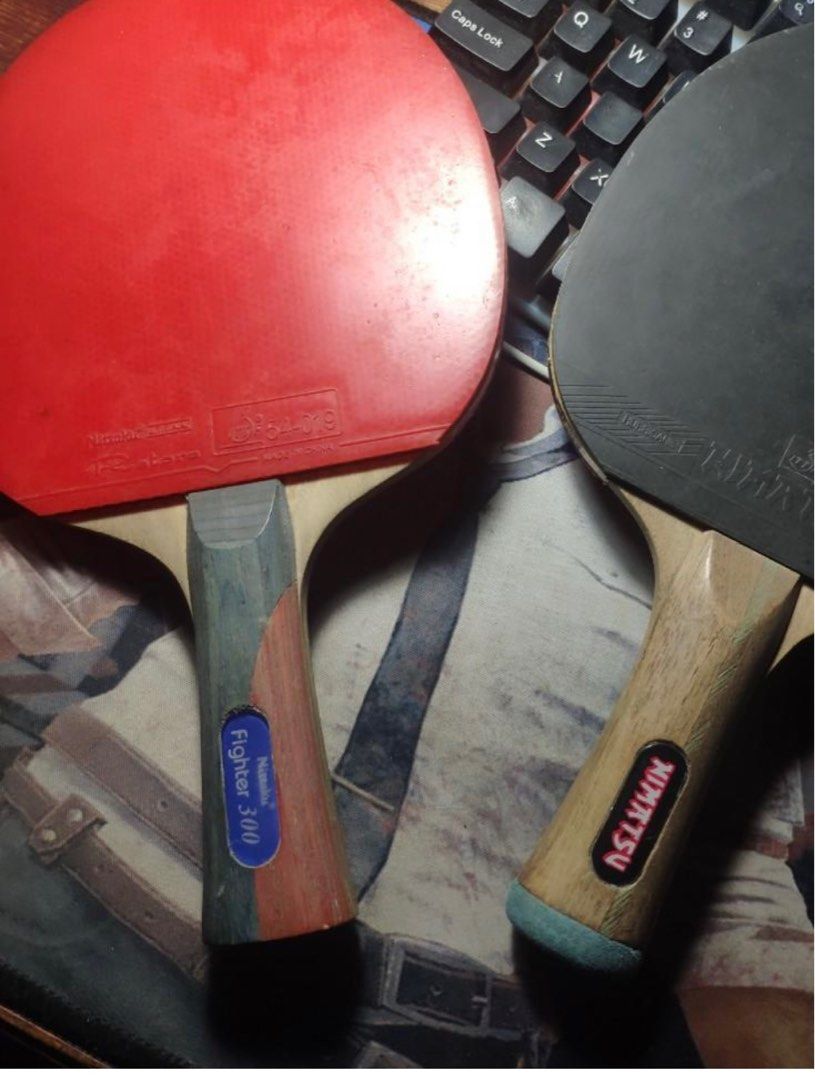 Nittaku and Nimatsu Racket, Sports Equipment, Sports & Games, Racket ...