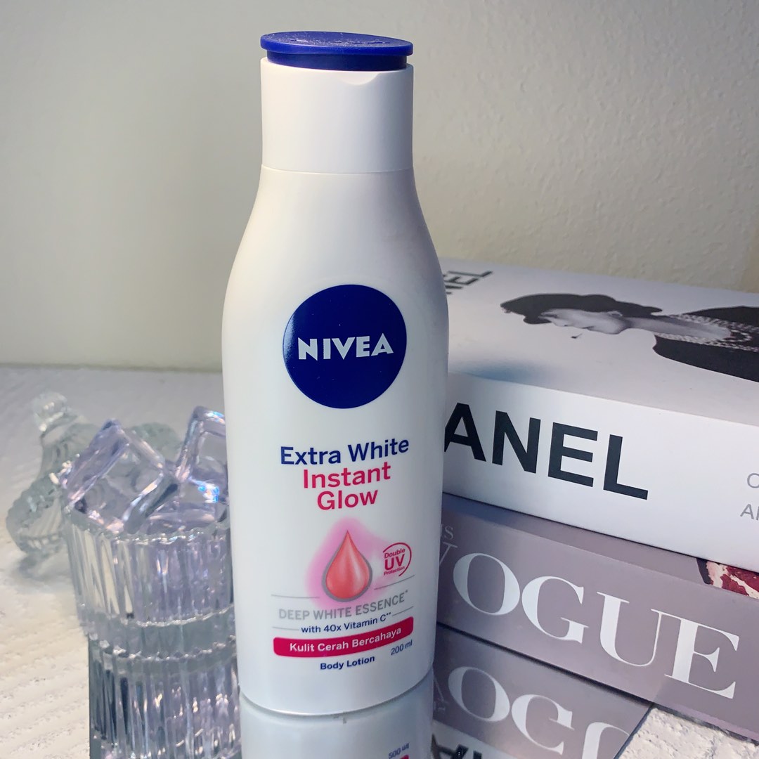 Nivea Body Care Extra White Instant Glow Spf15 Lotion 200 Ml Kesehatan