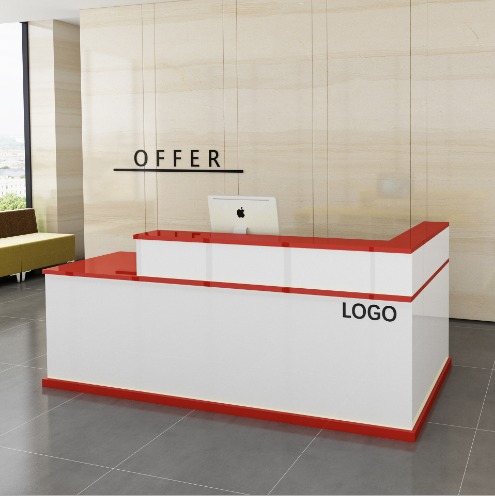 Office desk, cash register, free install Cashier counter Reception Desk ...