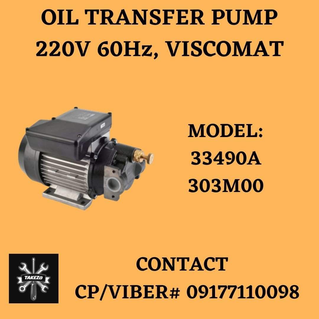 OIL TRANSFER PUMP 220V 60Hz, Viscomat, Commercial & Industrial ...