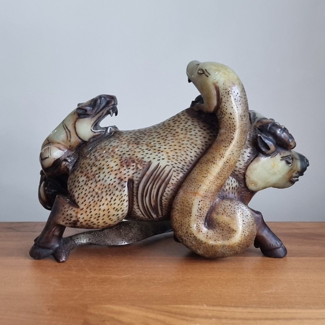 Old Jade Ox, Snake, Tiger Figure, Hobbies & Toys, Memorabilia ...