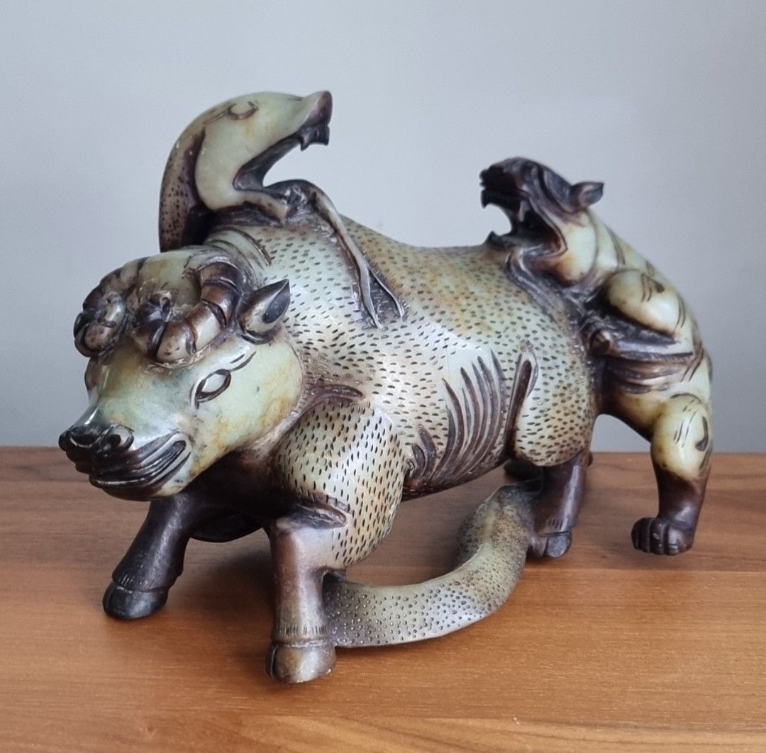 Old Jade Ox, Snake, Tiger Figure, Hobbies & Toys, Memorabilia ...