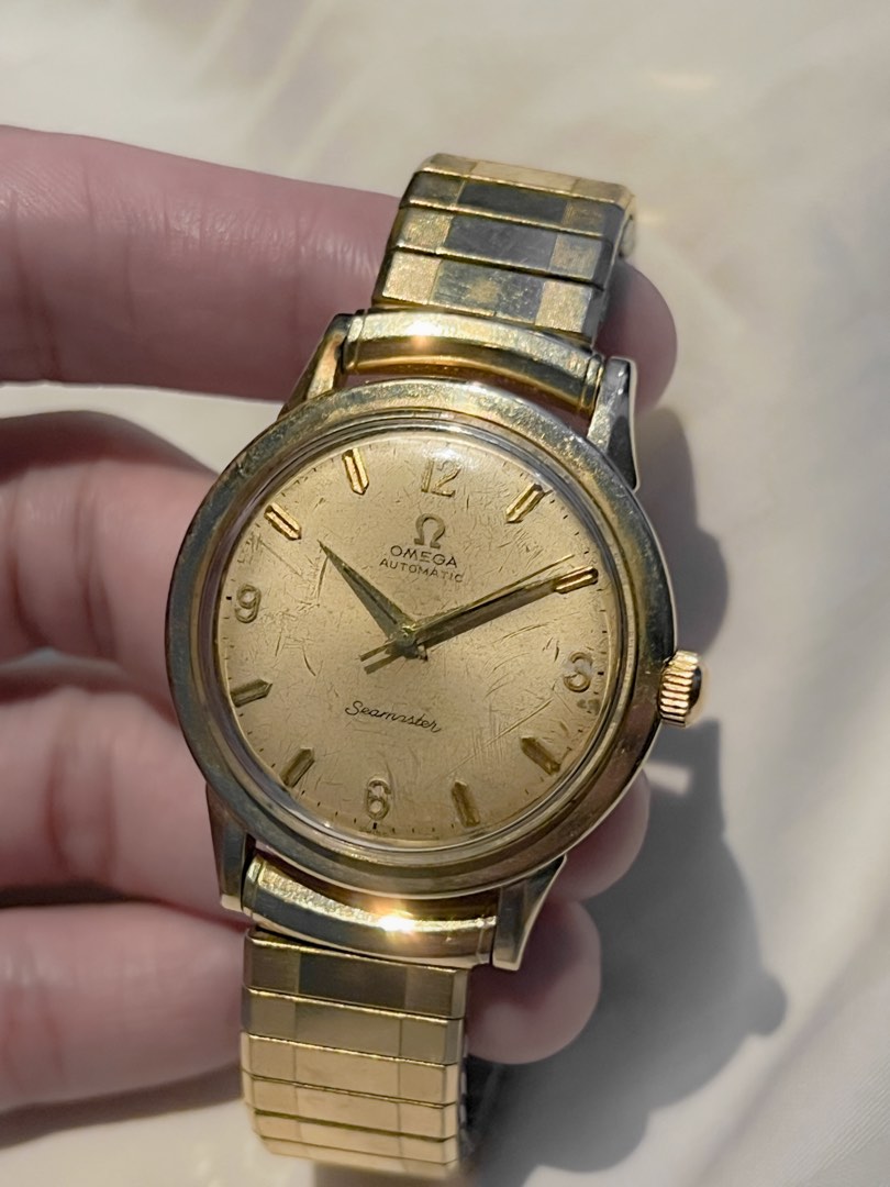 Omega Seamaster 14K Gold-Filled, Luxury, Watches on Carousell