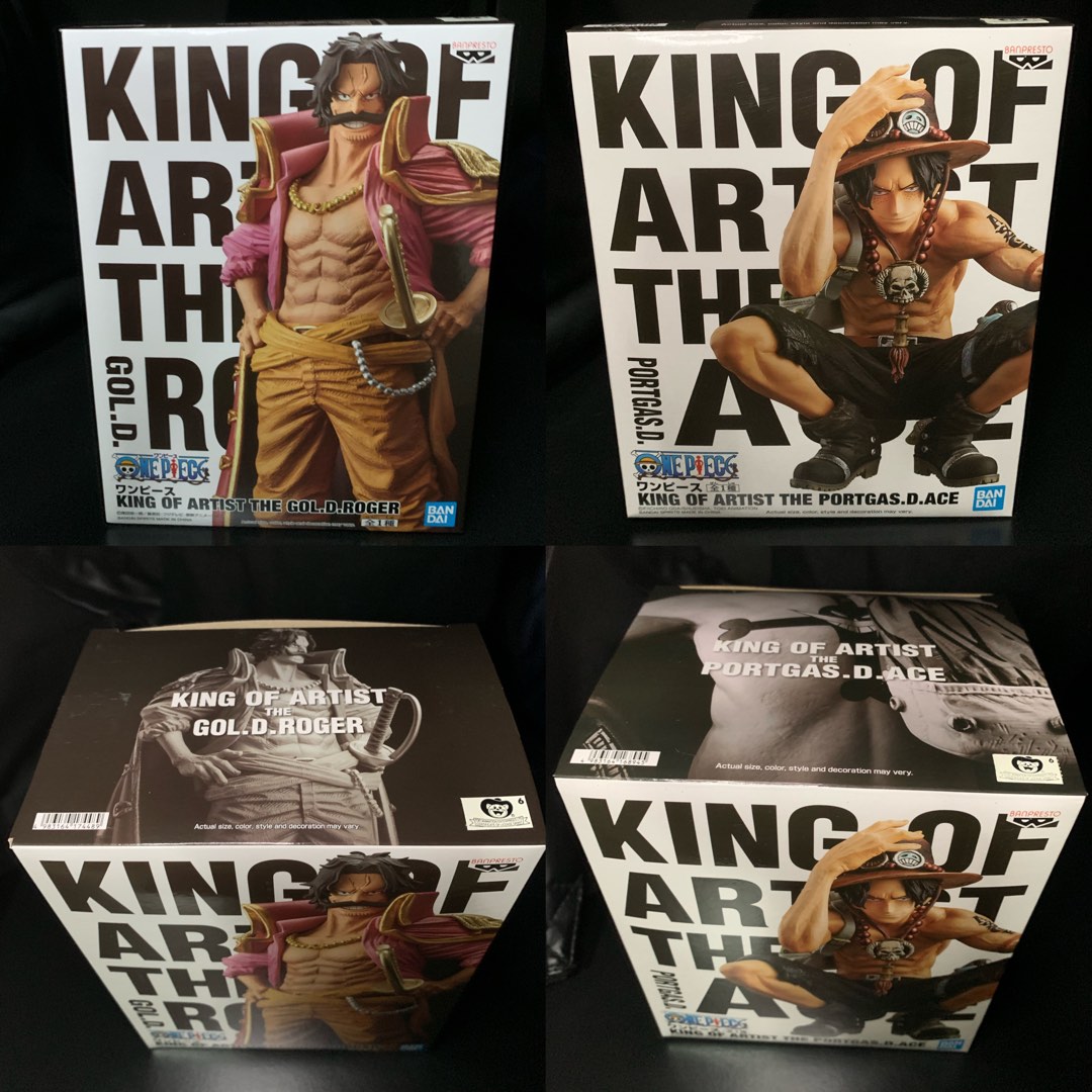 One Piece King of Artist Ace(2020 Reissue) & Roger Figures, Hobbies ...