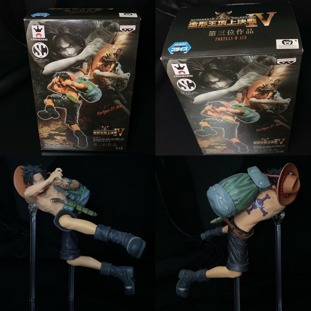 CLEARING One Piece SCultures Ace, Buggy & Kid Figures, Hobbies & Toys ...