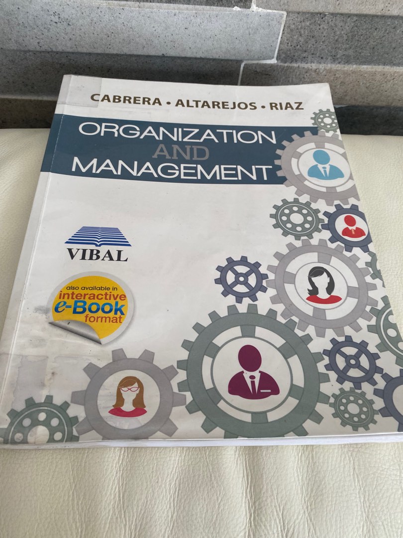 Organization and Management by Cabrera, Altarejos, and Riaz, Hobbies ...