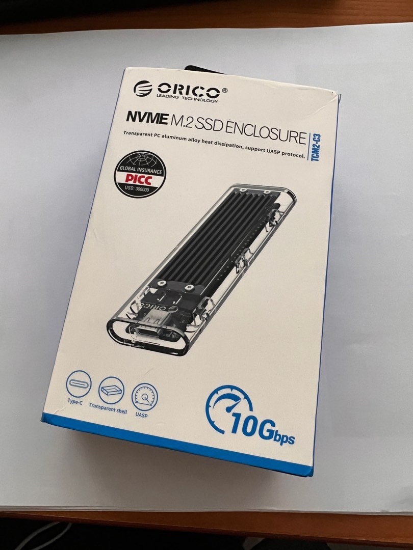 ORICO NVME M.2 SSD Enclosure (Black) (TCM2-C3) on Carousell