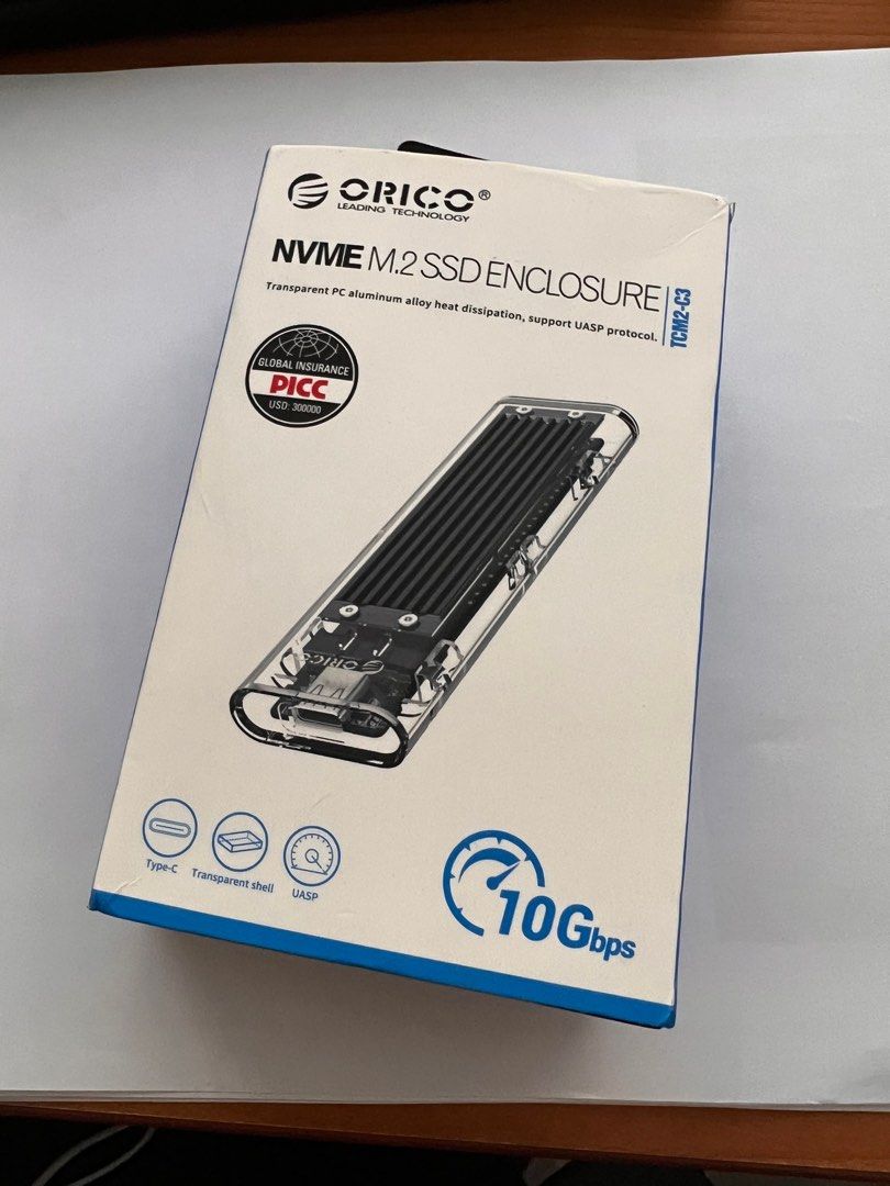 ORICO NVME M.2 SSD Enclosure (Black) (TCM2-C3) on Carousell