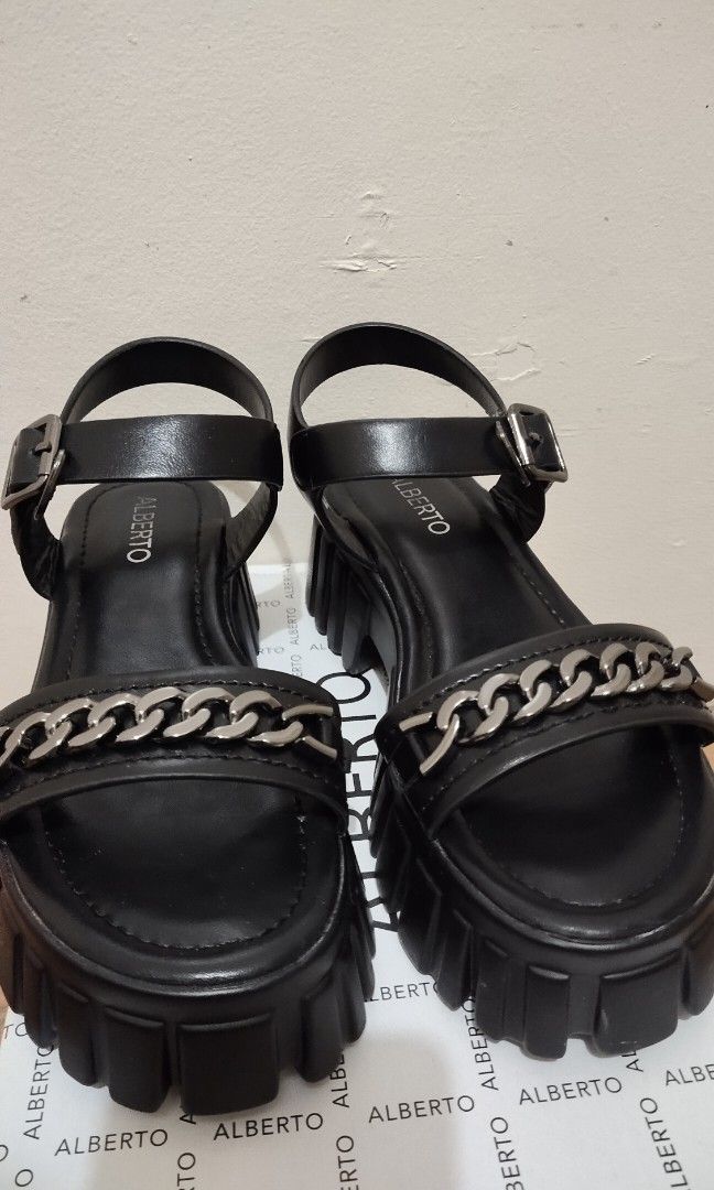 Original Alberto Black Platform Sandals on Carousell