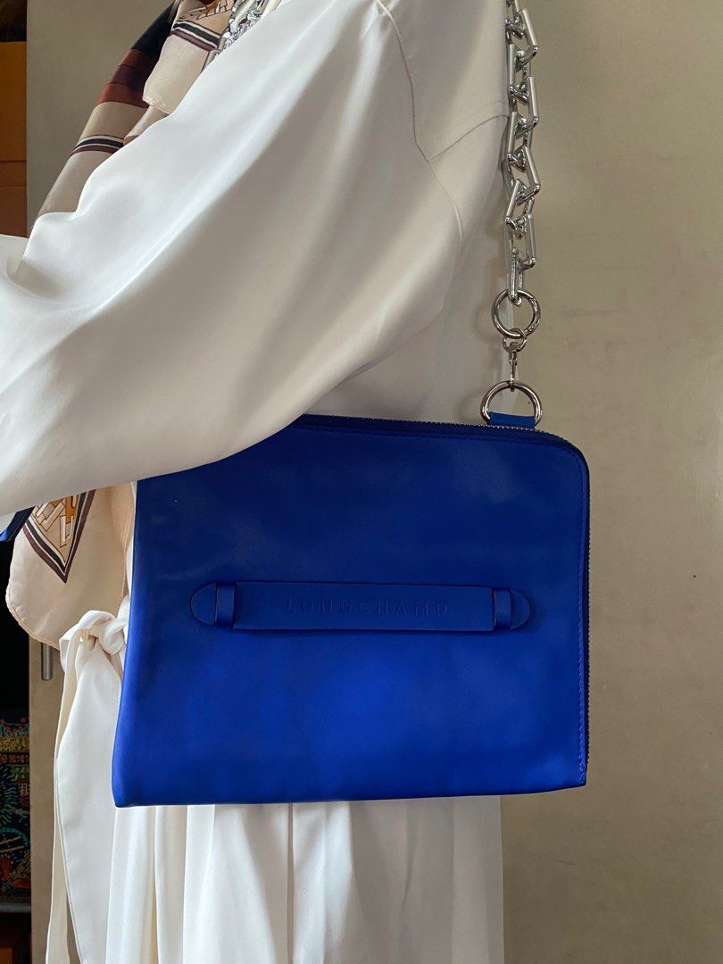 Original Long champ on leather and chain on Carousell